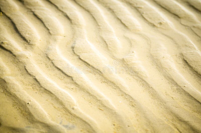 Wave Ripple Structures at the Beach Stock Image - Image of background ...