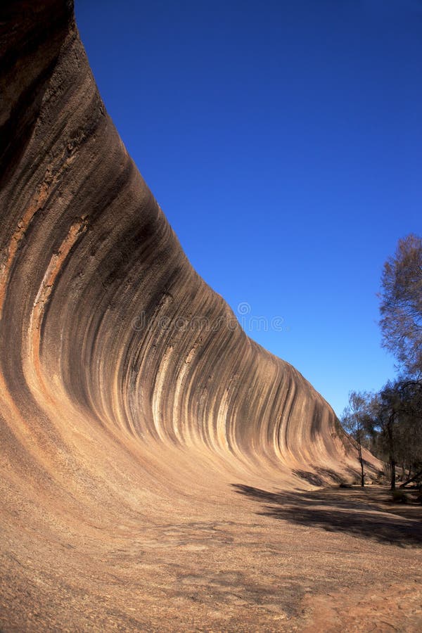 Wave Rock stock photo. Image of erosion, curve, rock - 19151404