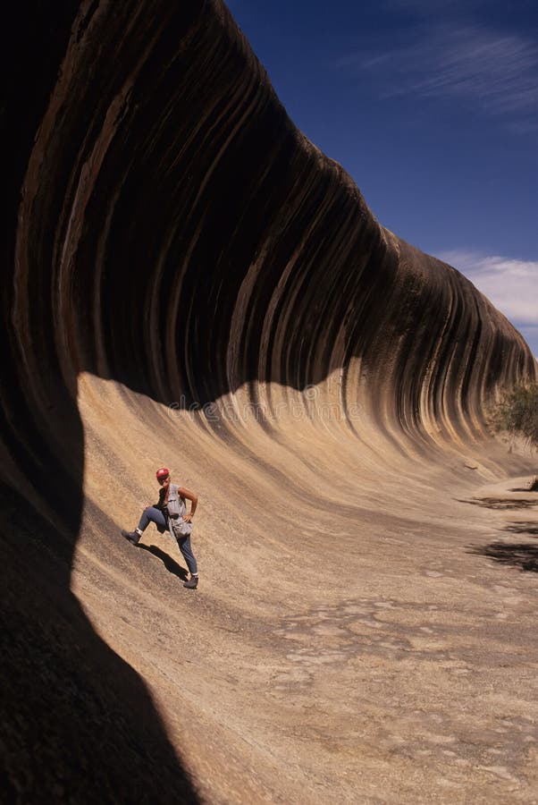 Wave Rock is a Natural Rock Formation Editorial Stock Photo - Image of ...