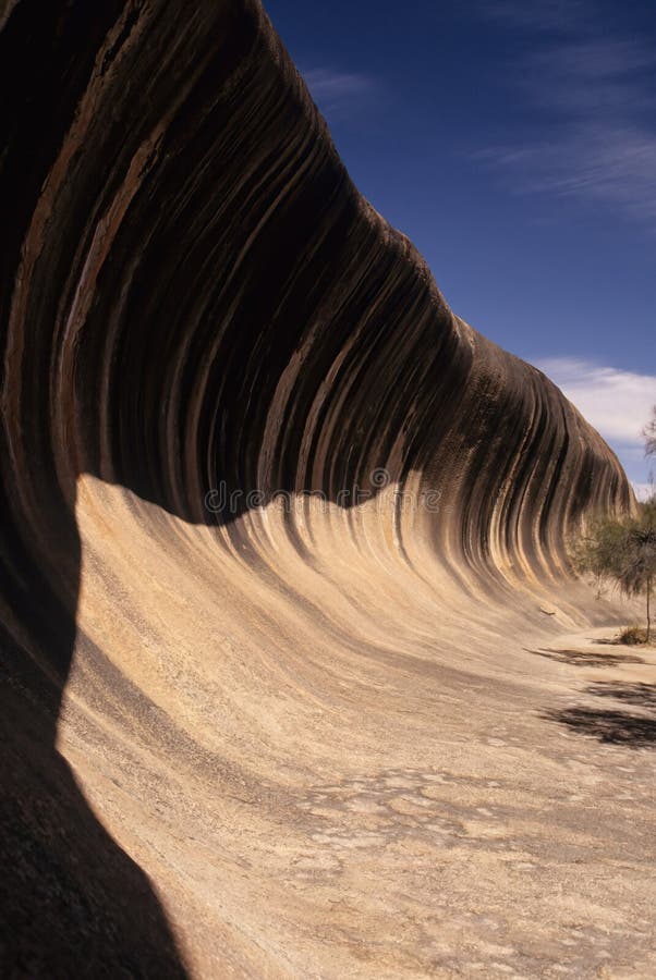Wave Rock is a Natural Rock Formation Stock Photo - Image of aboriginal ...