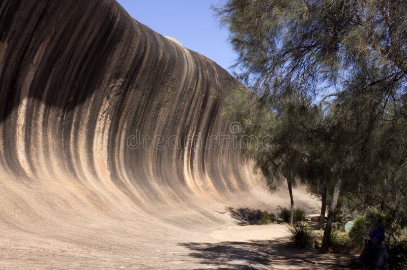 Wave Rock Near Hyden, WA, Australia Stock Photo - Image of pattern ...