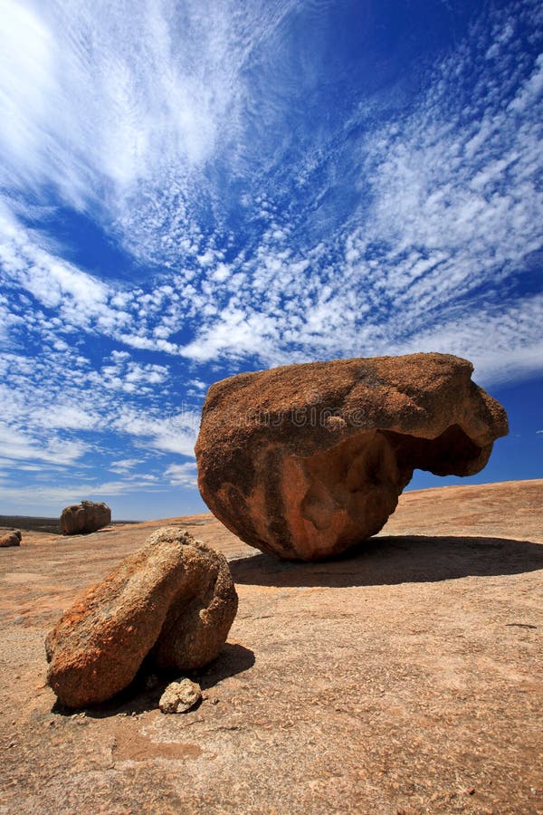 Wave Rock in Western Australia Stock Image - Image of landscape ...