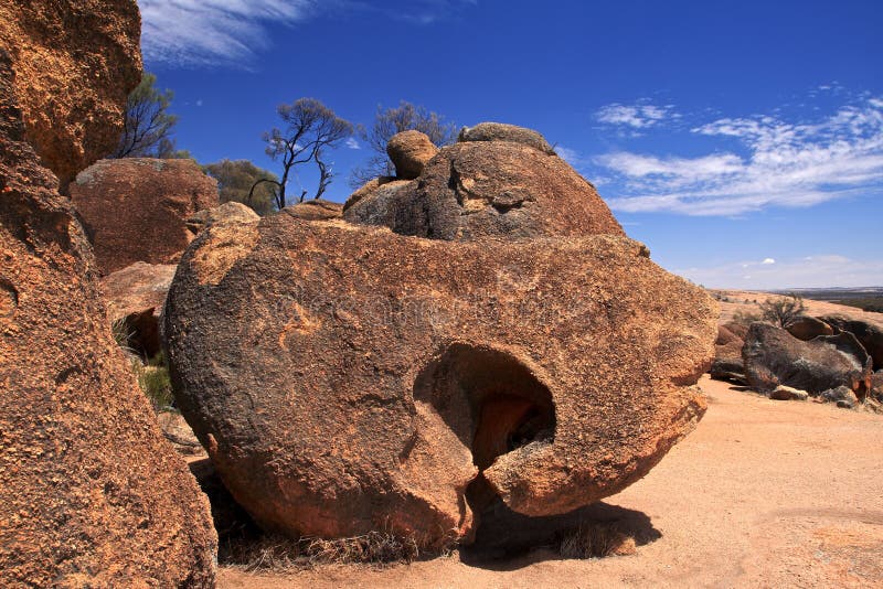 Wave Rock in Western Australia Stock Image - Image of landmark, outdoor ...