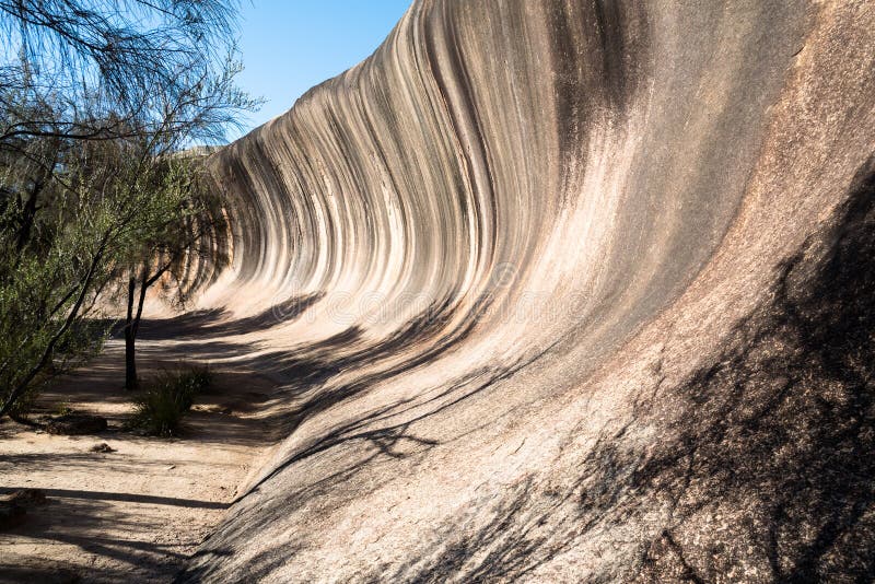 Wave Rock in Western Australia Stock Image - Image of wonder, discovery ...
