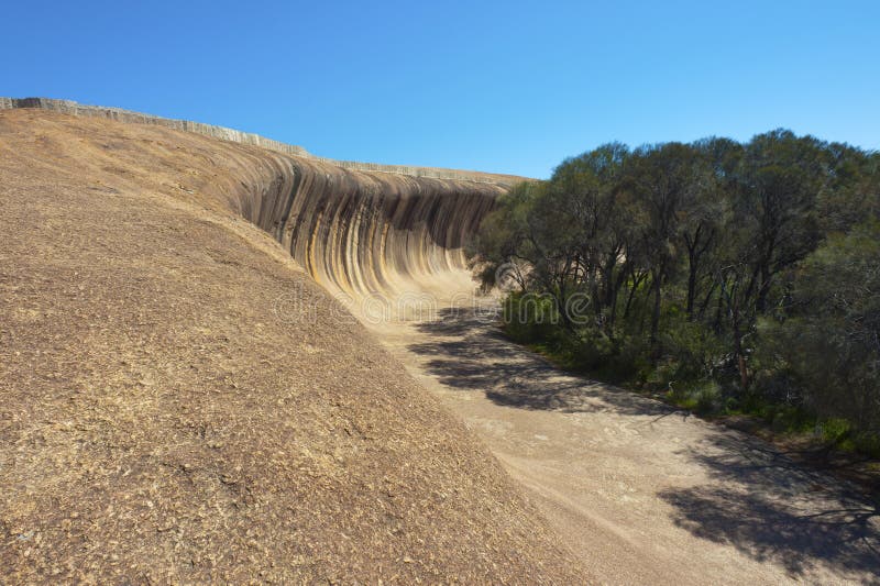 Wave Rock, Western Australia Stock Image - Image of large, geological ...