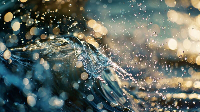 A Wave Rolling Towards the Shore Showcasing the Continuous and ...