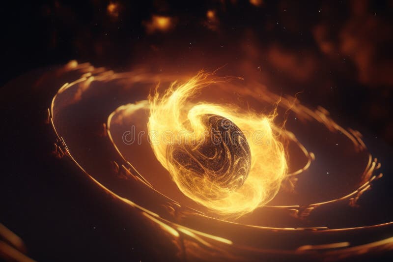 Wave Round Star. Generate Ai Stock Illustration - Illustration of blast ...