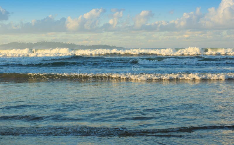 Wave Running To the Sand Beach Stock Image - Image of nature, copy ...