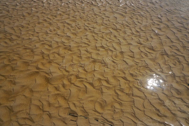 Wave Sand Beach in the Morning with Shadow Stock Photo - Image of ...