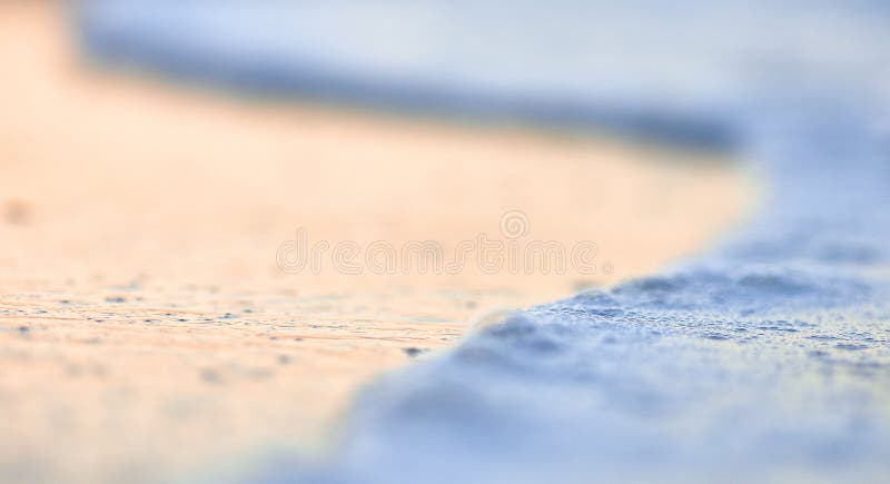 Wave on Sandy Beach. Background. Splash of Waves on the Sandy Beach ...