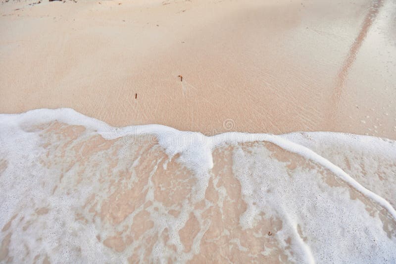 Wave on Sandy Beach. Background. Splash of Waves on the Sandy Beach ...