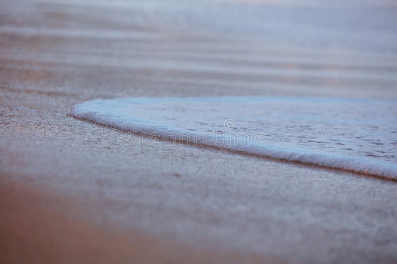 Wave on Sandy Beach. Background. Splash of Waves on the Sandy Beach ...