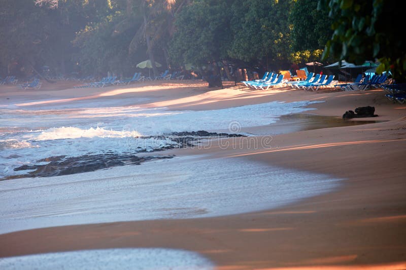 Wave on Sandy Beach. Background. Splash of Waves on the Sandy Beach ...