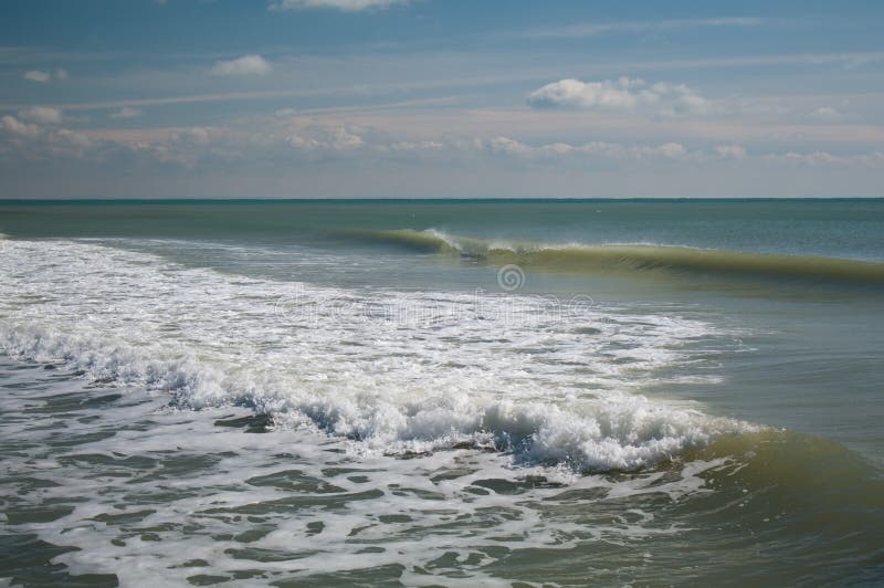 Wave in the sea stock image. Image of breaker, flood - 13485603