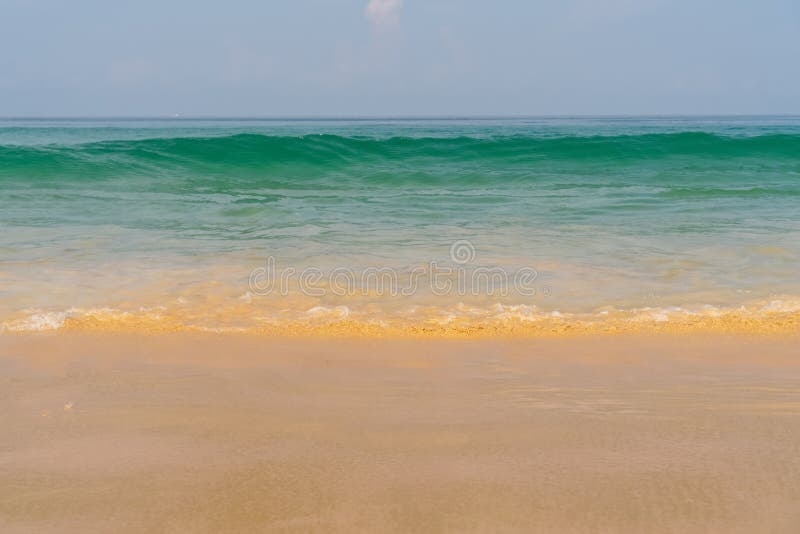 Wave on the Sea on a Sunny Day. Stock Image - Image of seaside, ocean ...
