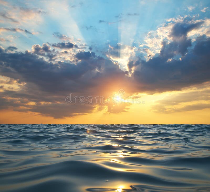Wave on sunset stock photo. Image of golden, silhouette - 14929402