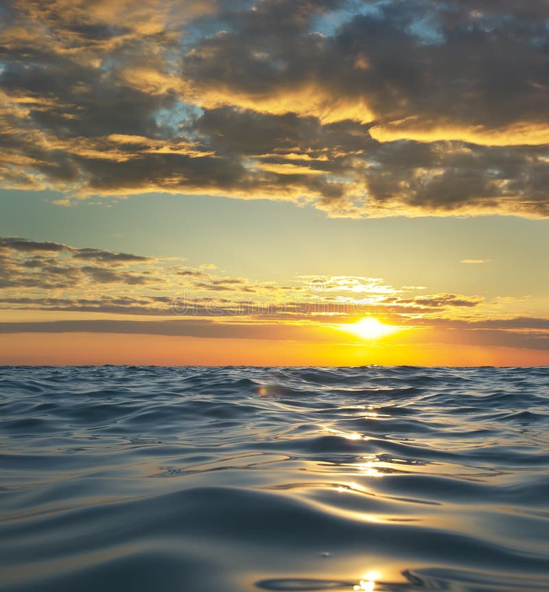 Wave on sunset stock photo. Image of golden, silhouette - 14929402