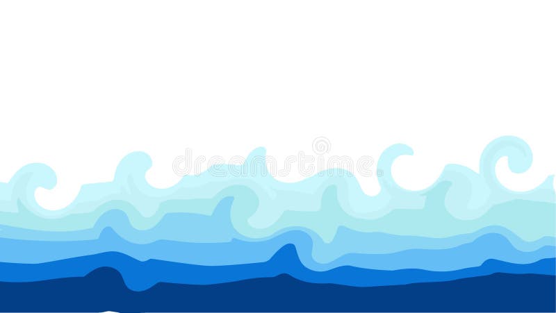 Wave Sea Vector. Ocean Background. Water Pattern Stock Vector ...