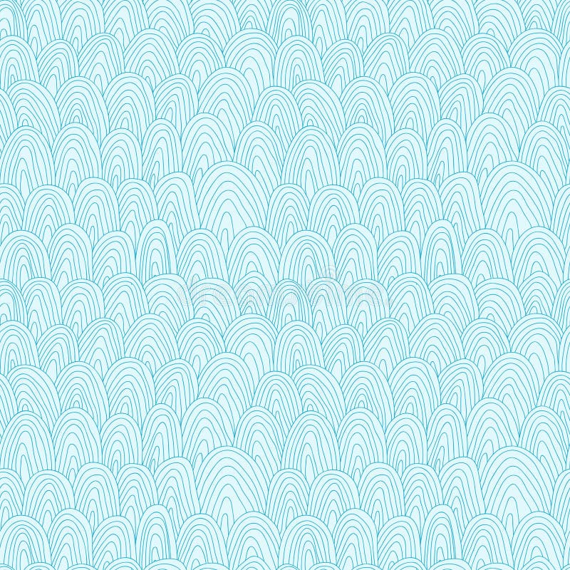 Wave seamless pattern stock vector. Illustration of fabric - 198747742
