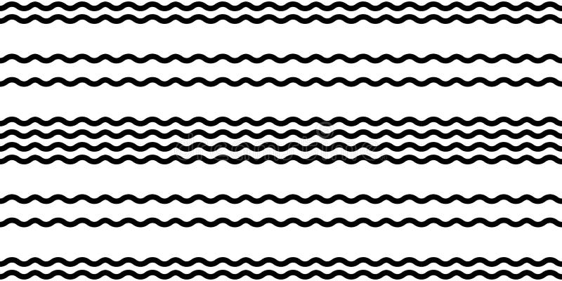 Wave Seamless Pattern Ocean Doodle Gift Wrapping Paper Tile Background ...
