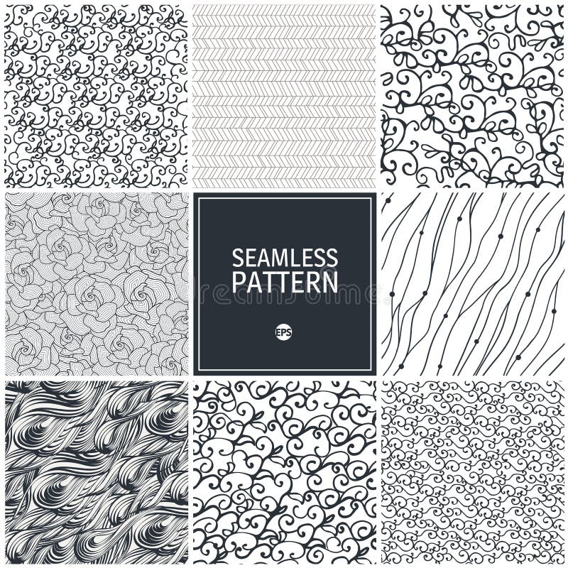 Wave seamless pattern stock vector. Illustration of element - 55117657