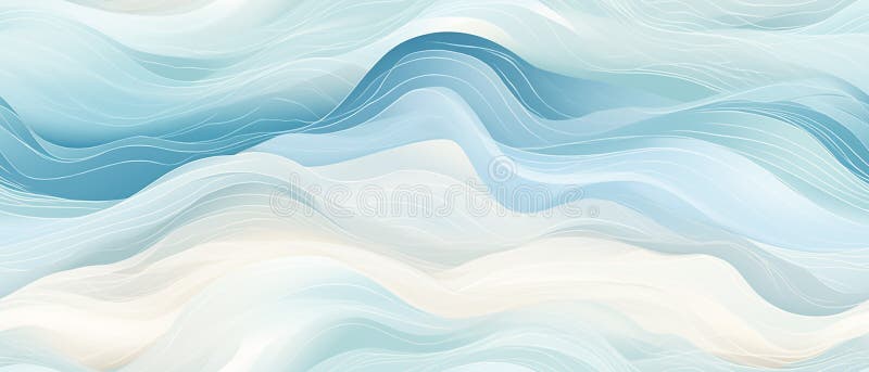 Wave Seamless Tile Waves Background Water Pattern Stock Illustration ...
