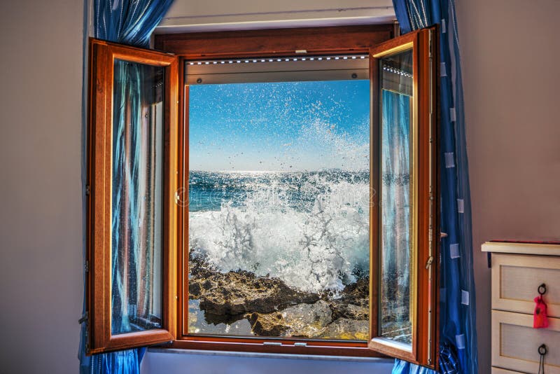 Beach Seen Open Window Stock Photos - Free & Royalty-Free Stock Photos ...