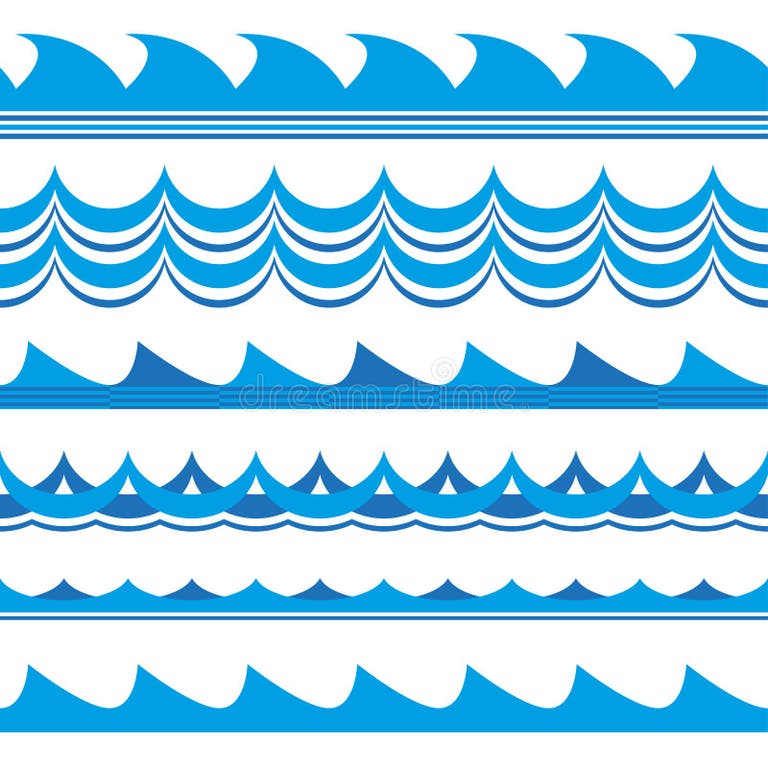 Waves Pattern Vector Illustration Stock Illustrations – 119,479 Waves ...
