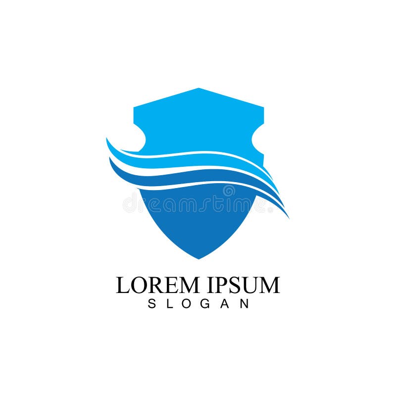 Wave Shield Logo Icon Design Stock Vector - Illustration of business ...