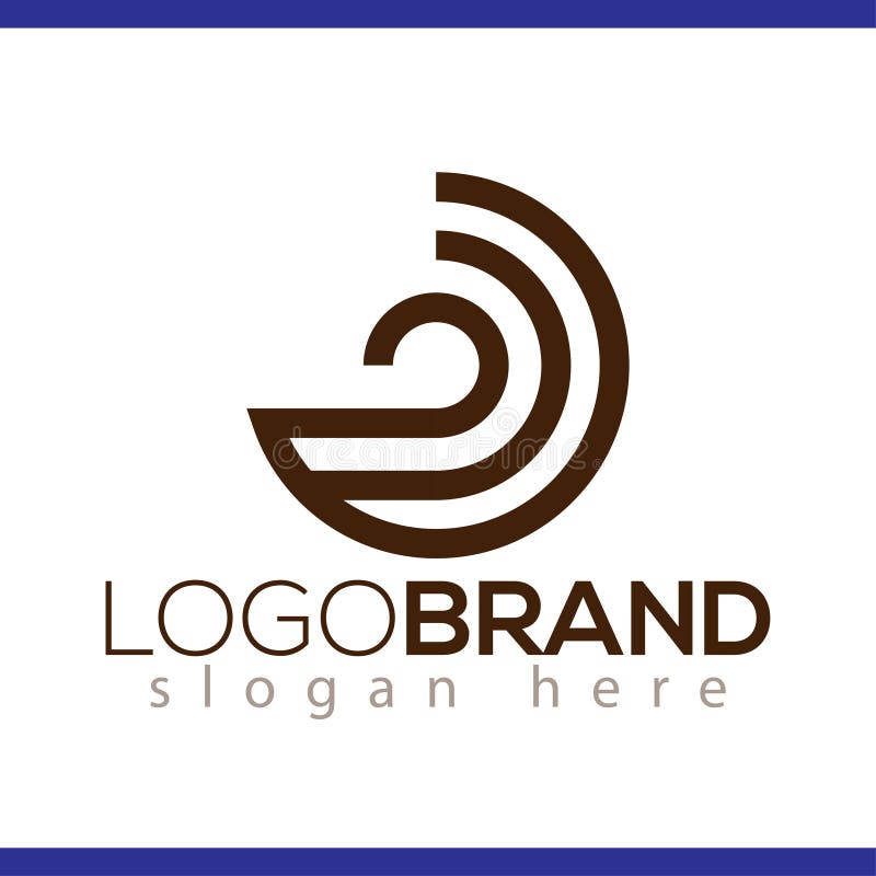 Wave Signal Logo Line Art Vector Element. Wave Logo Template Stock ...