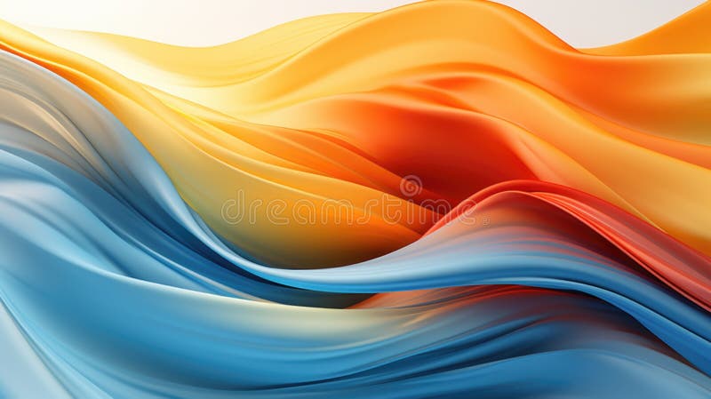 Wave Silk Background, Abstract Illustration Stock Illustration ...