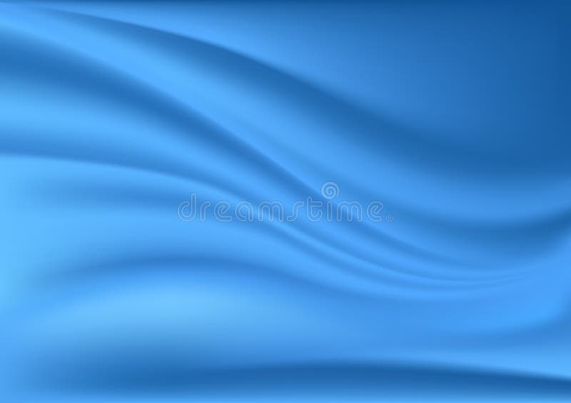 Wave Silk Blue Abstract Background Stock Vector - Illustration of soft ...