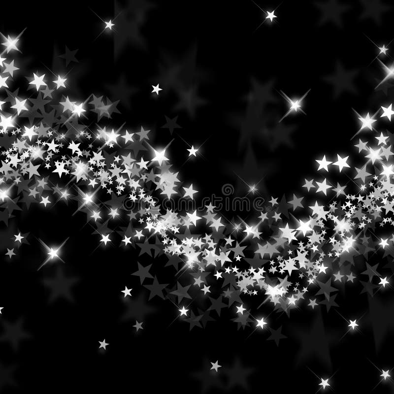 Silver Stars Falling from the Sky. Abstract Arc Background. Glitter ... Silver Stars Falling from the Sky. Abstract Arc Background. Glitter ...