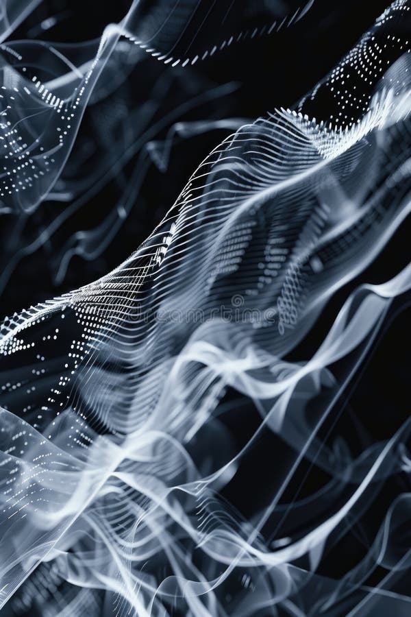 A Wave of Smoke in Black and White, Suitable for Use in Editorial or ...