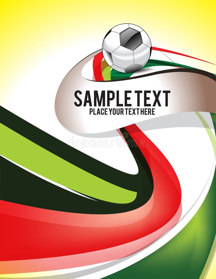 Wave Soccer Background stock illustration. Illustration of field - 38065153