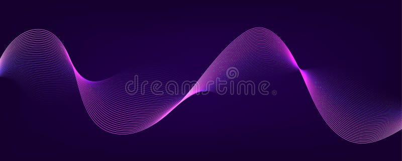Wave Sound Line, Abstract Lines Background, Graphic Thin Curves Design ...