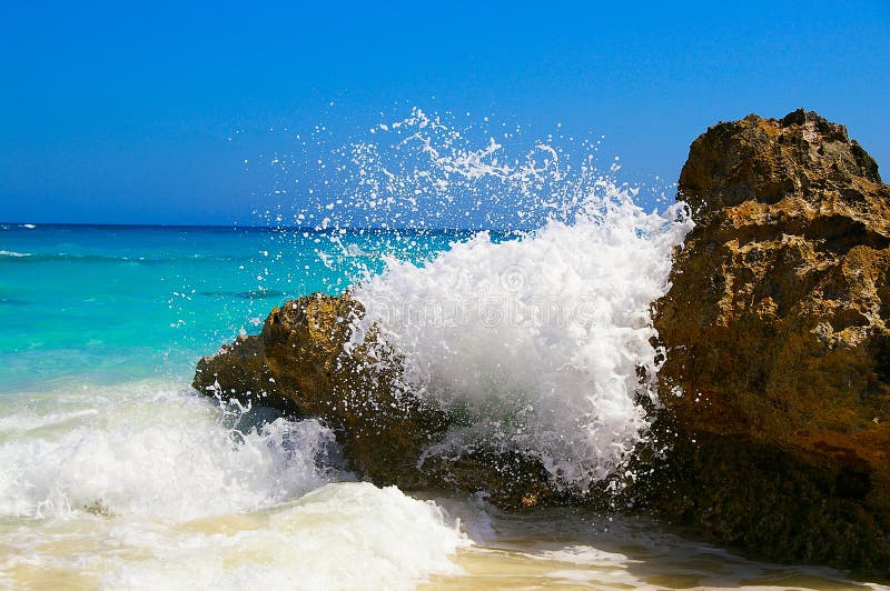 Wave splash stock image. Image of ocean, line, rocky - 14441099