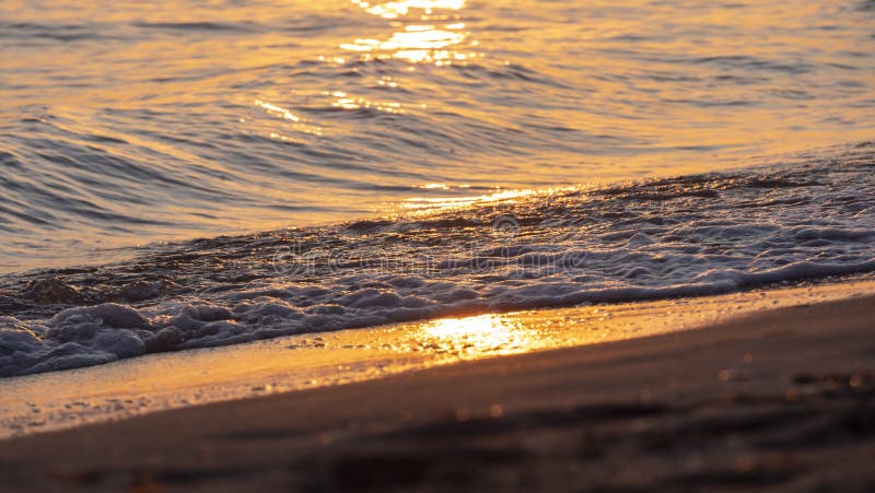Wave Splash Sea Beach Close Up Sunrise Stock Image - Image of landscape ...
