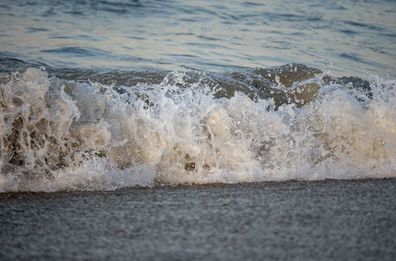 Wave Splash Sea Beach Macro Stock Image - Image of background, holiday ...