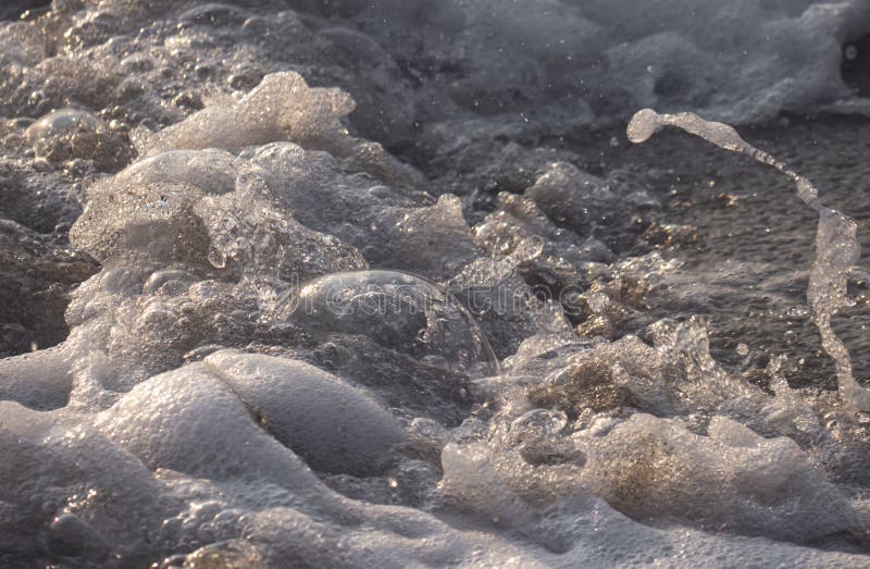 Wave Splash Sea Beach Macro Stock Photo - Image of seascape, landscape ...