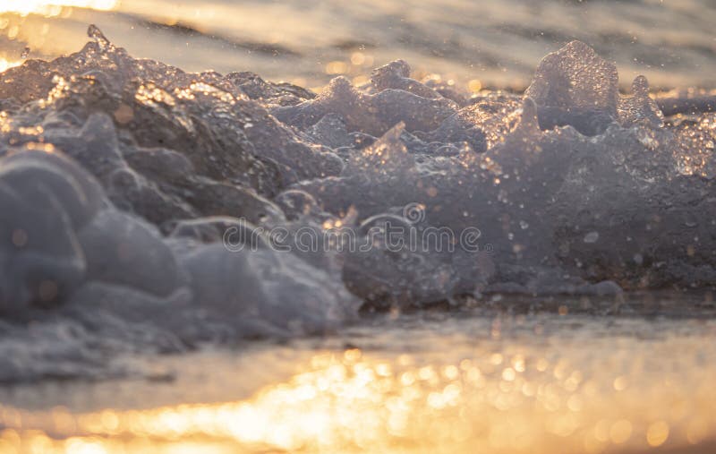 Wave Splash Sea Beach Macro Stock Photo - Image of colours, liquid ...