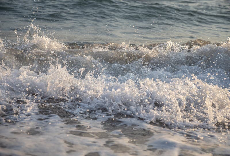 Wave Splash Sea Beach Macro Stock Photo - Image of beach, outdoor ...