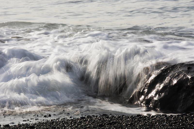 Wave splash stock photo. Image of breaking, seascape - 135494456