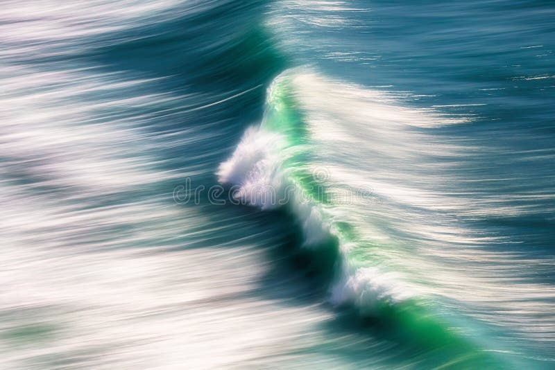Wave Splashing with Panning Technique Stock Image - Image of effect ...