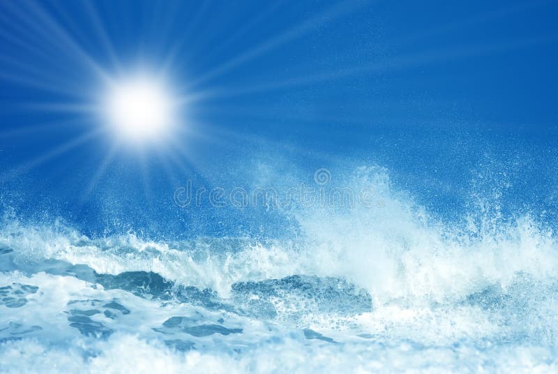 Wave Splashing stock photo. Image of light, nature, beautiful - 39346202
