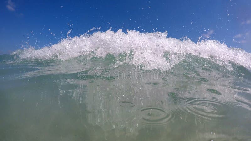 Wave Spray in the Middle of the Sea Stock Image - Image of cool, danger ...