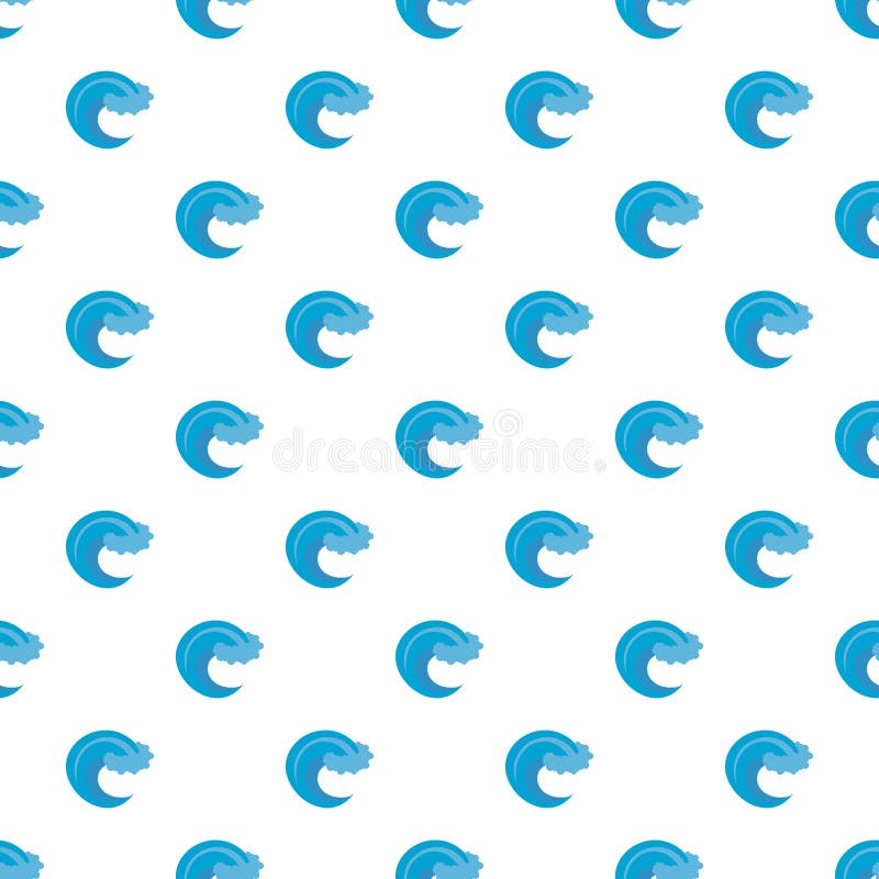 Wave Storm Pattern Seamless Stock Illustration - Illustration of blue ...
