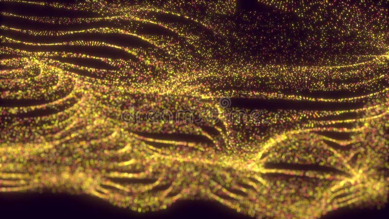 Wave Stream of Luminous Particles Stock Footage - Video of wave ...