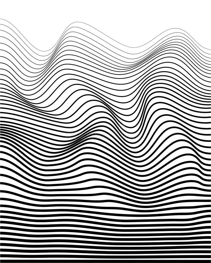 Wave Stripe Background. Ripple Striped Texture Curve Lines Background ...