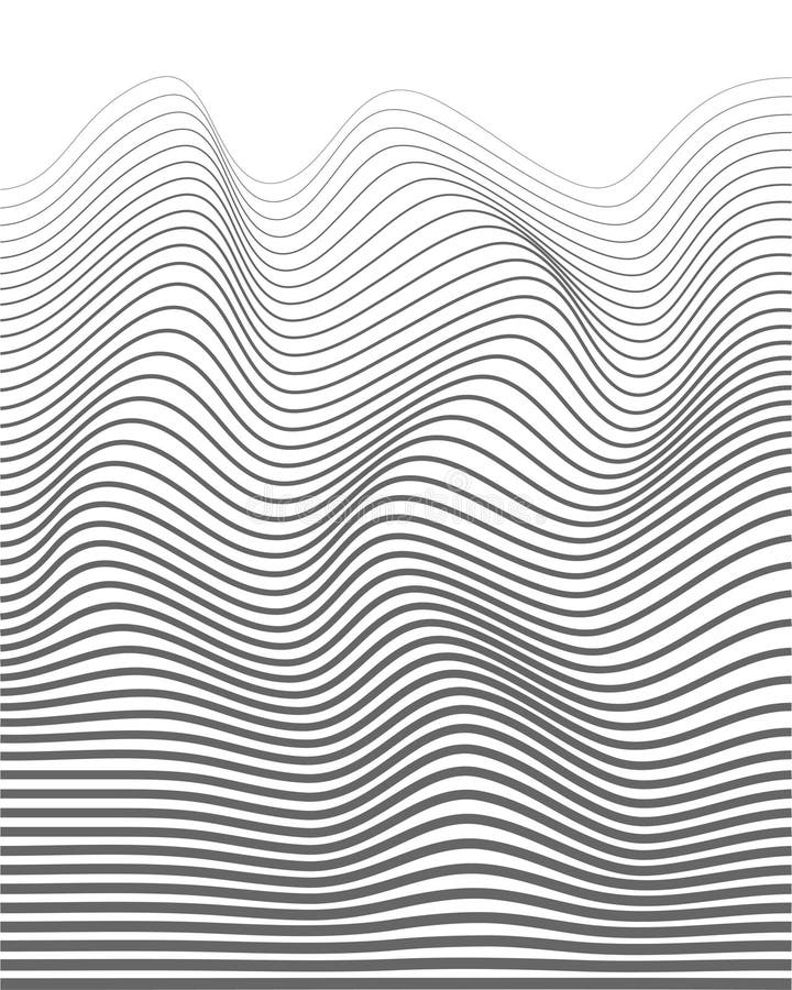 Wave Stripe Background. Ripple Striped Texture Curve Lines Background ...